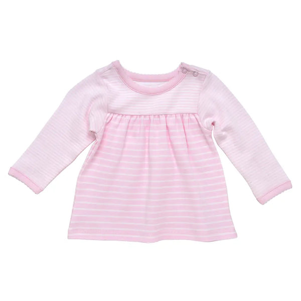 Organic Snap Shoulder Top - Pink Stripe – Sterling & Me